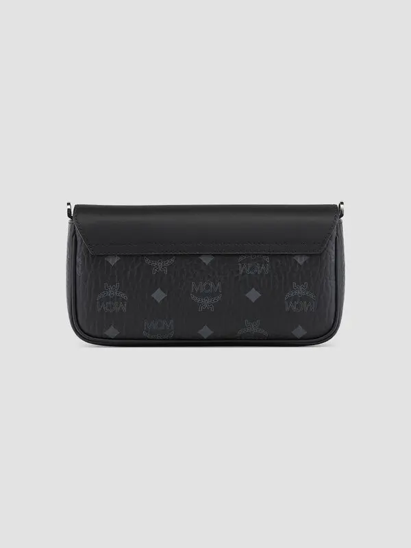 Mcm Mini Tracy Visetos Canvas & Leather Crossbody Bag