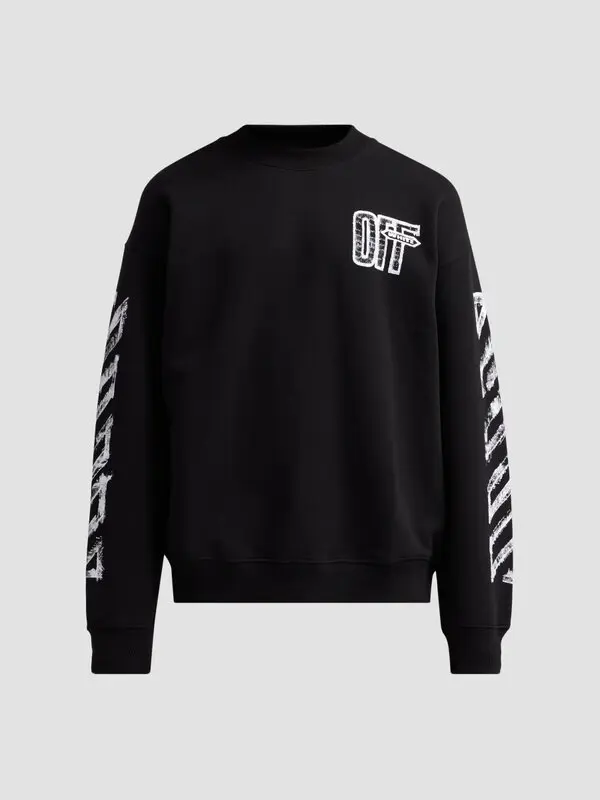Off-White Motion Arrow Skate Crewneck Sweatshirt