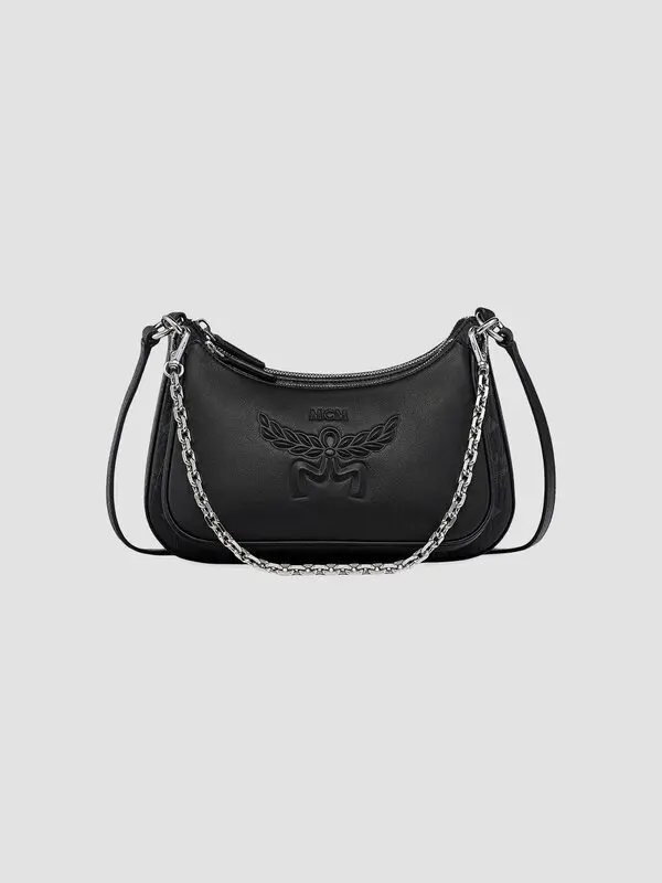 Mcm Small Aren Visetos Crossbody Bag - Black