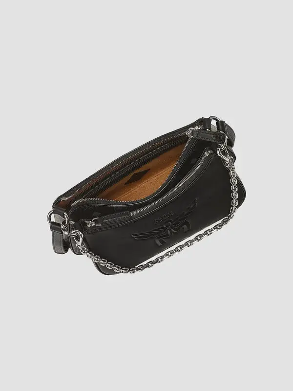 Mcm Small Aren Visetos Crossbody Bag - Black