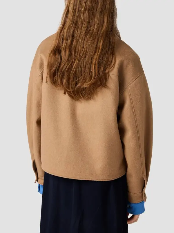Miu Miu Bonded Camel Hair Blouson Jacket