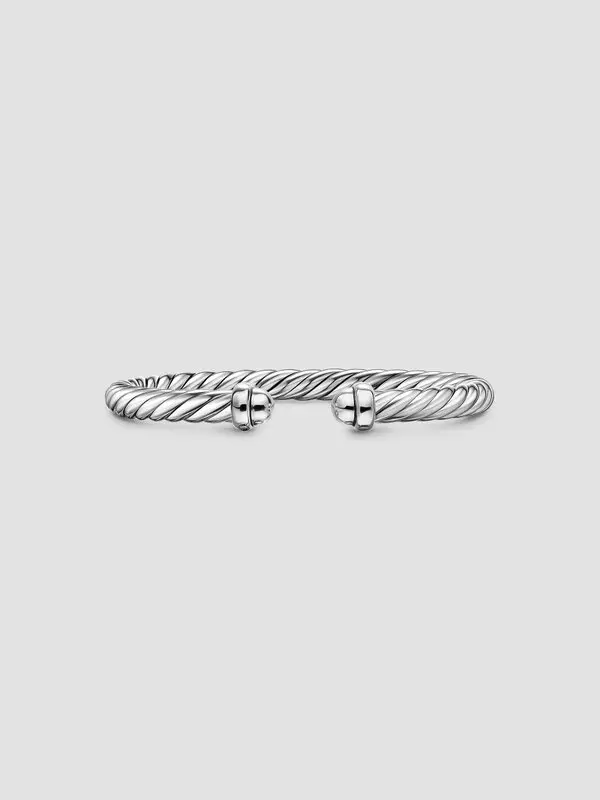 David Yurman Cable Flex Bracelet In Sterling 6mm