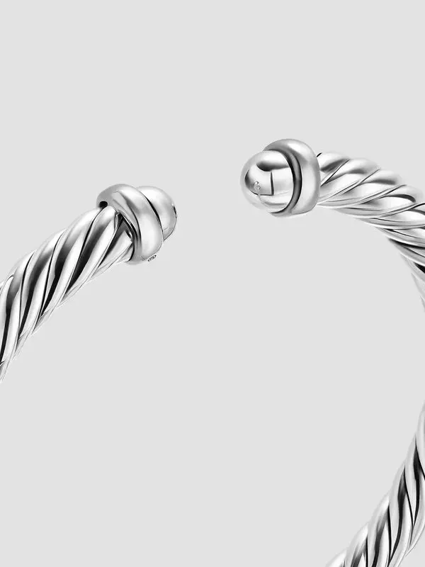 David Yurman Cable Flex Bracelet In Sterling 6mm