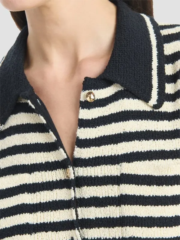 Altuzarra Mamie Striped Cotton-blend Mini Shirtdress