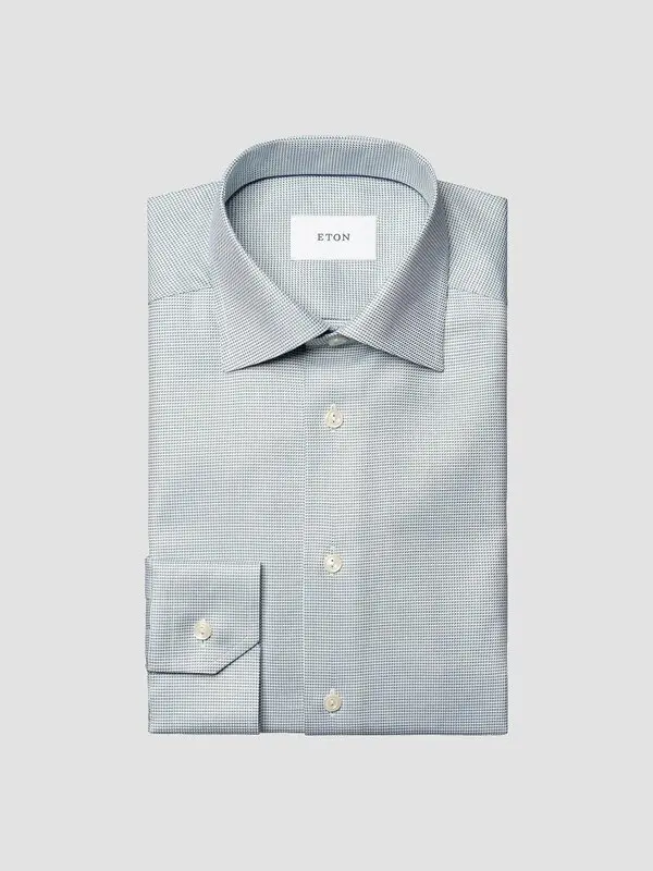 Eton Contemporary-fit Semi Solid Twill Shirt