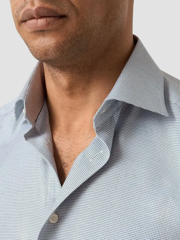 Eton Contemporary-fit Semi Solid Twill Shirt