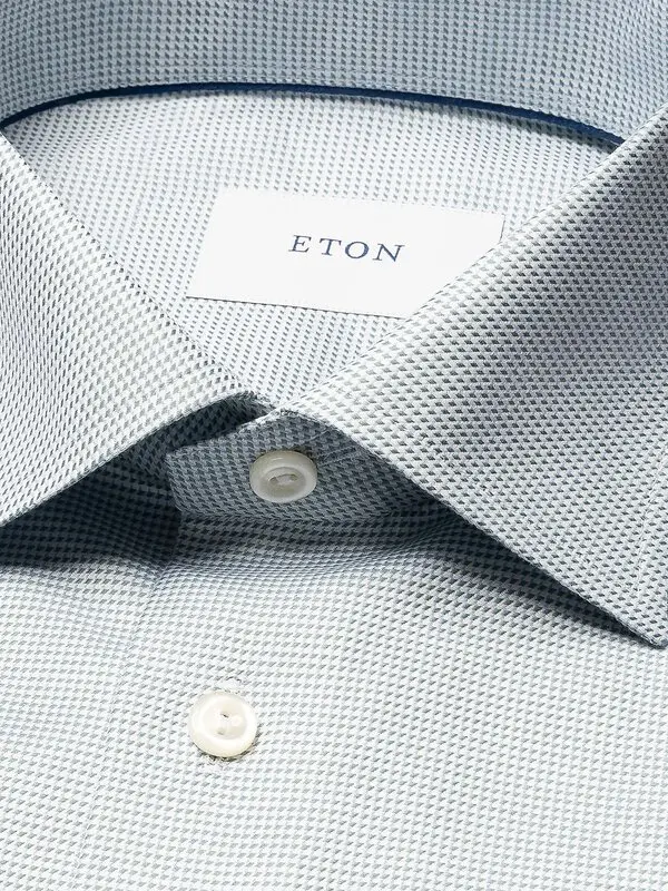 Eton Contemporary-fit Semi Solid Twill Shirt
