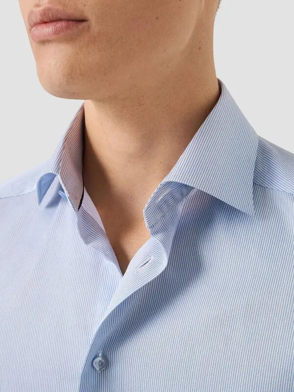 Eton Striped Twill Contemporary-fit Shirt