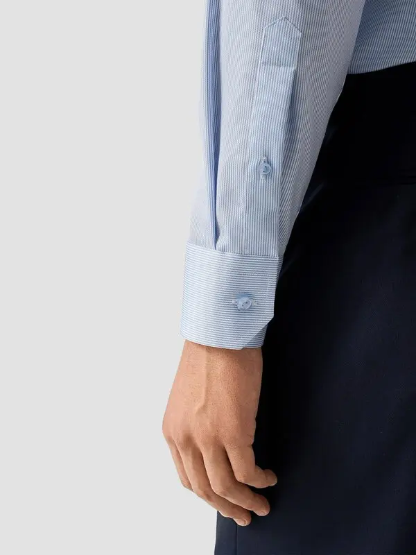 Eton Striped Twill Contemporary-fit Shirt