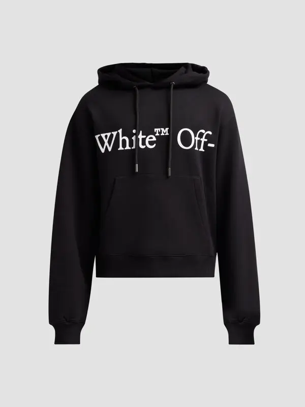 Off-White Vertical Bookish Skate Logo Hoodie