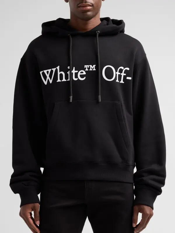 Off-White Vertical Bookish Skate Logo Hoodie