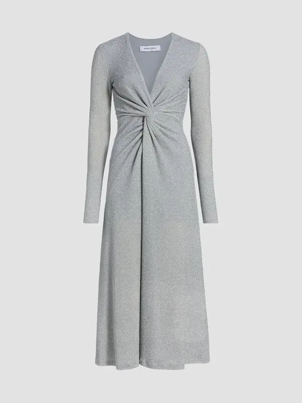 Prabal Gurung Shimmer Twist Midi-dress