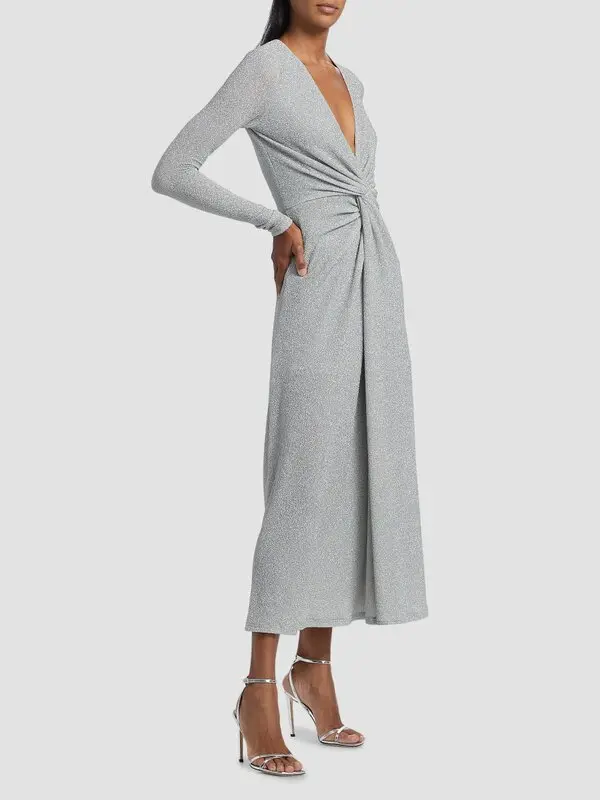 Prabal Gurung Shimmer Twist Midi-dress