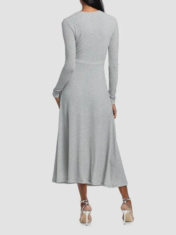 Prabal Gurung Shimmer Twist Midi-dress
