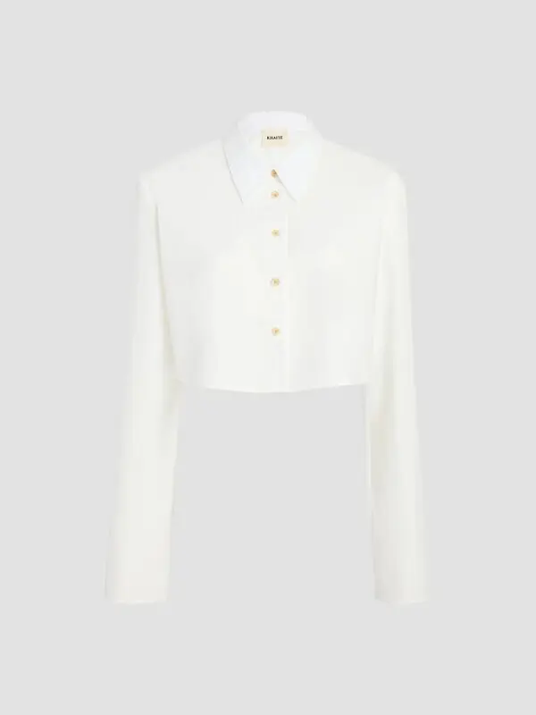 Khaite Fritz Cotton Boxy Shirt