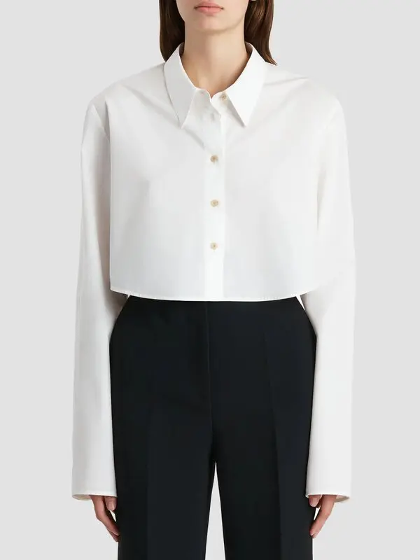 Khaite Fritz Cotton Boxy Shirt
