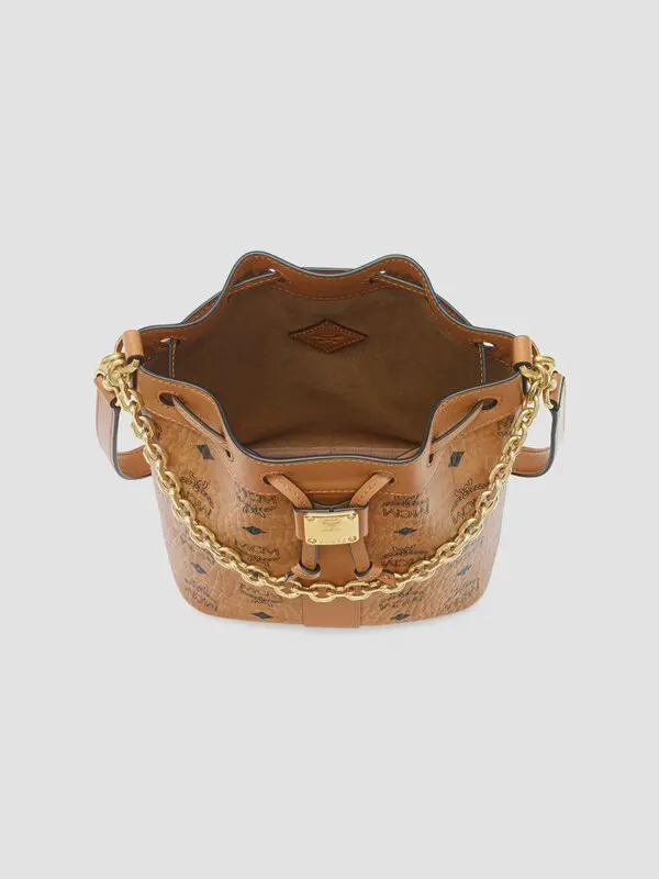Mcm Dessau Vi Drawstring Mini Bucket Bag