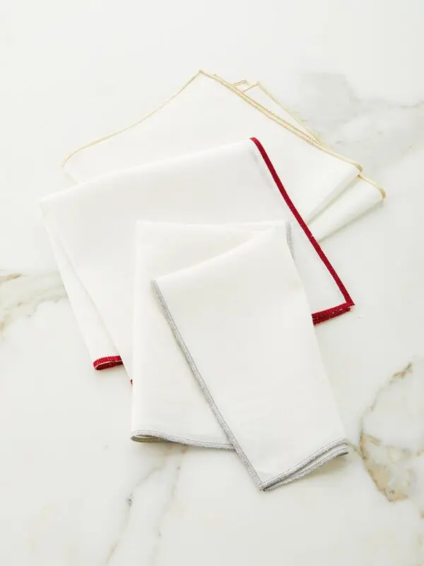 MODE LIVING Bel Air 4-piece Embroidered Napkin Set