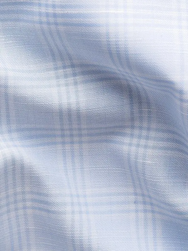 Eton Check Cotton-linen Slim-fit Shirt