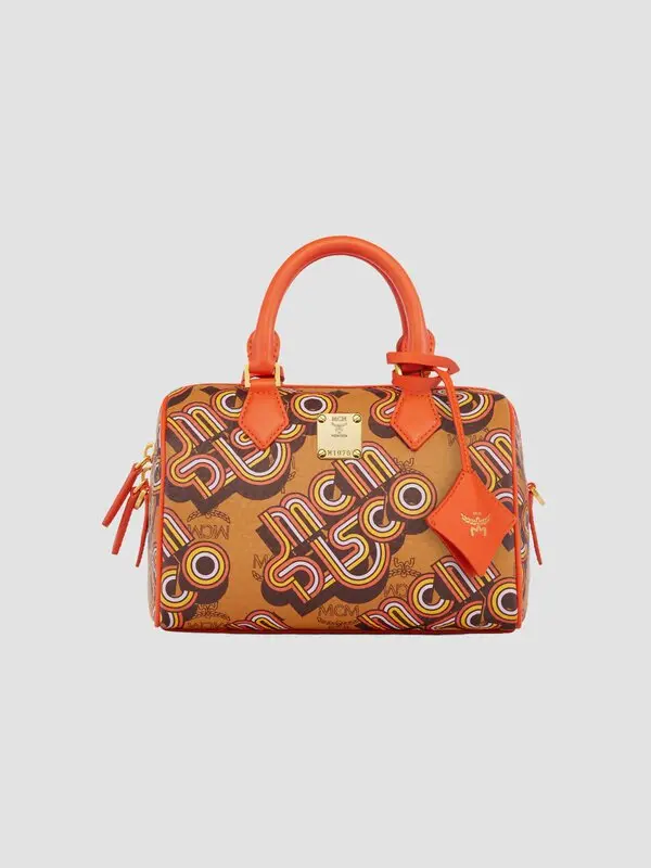 Mcm Ella Boston Small Visetos Bag