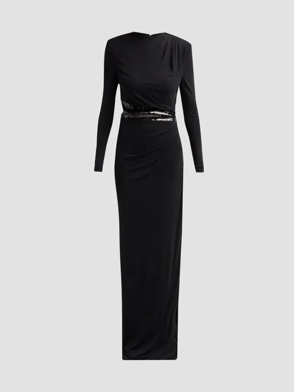 Ramy Brook Samantha Sequin-belt Gown