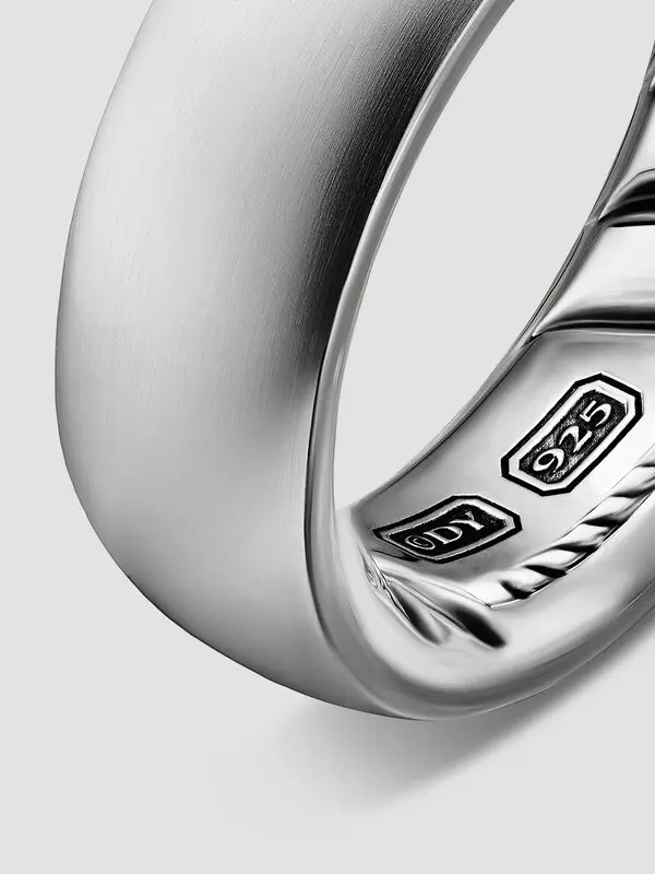 David Yurman Streamline Band Ring In Sterling 7.6mm
