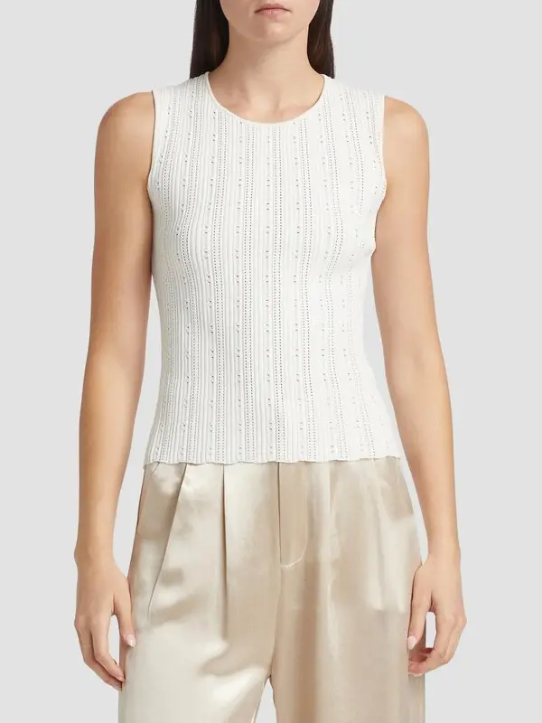 Adam Lippes Pointelle Jacquard Top