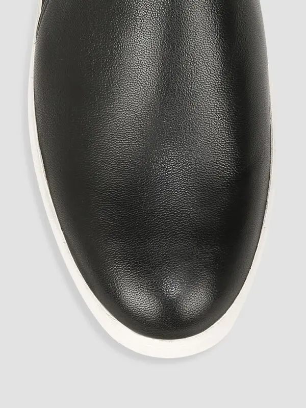 Vince Warren Leather Platform Slip-on Sneakers