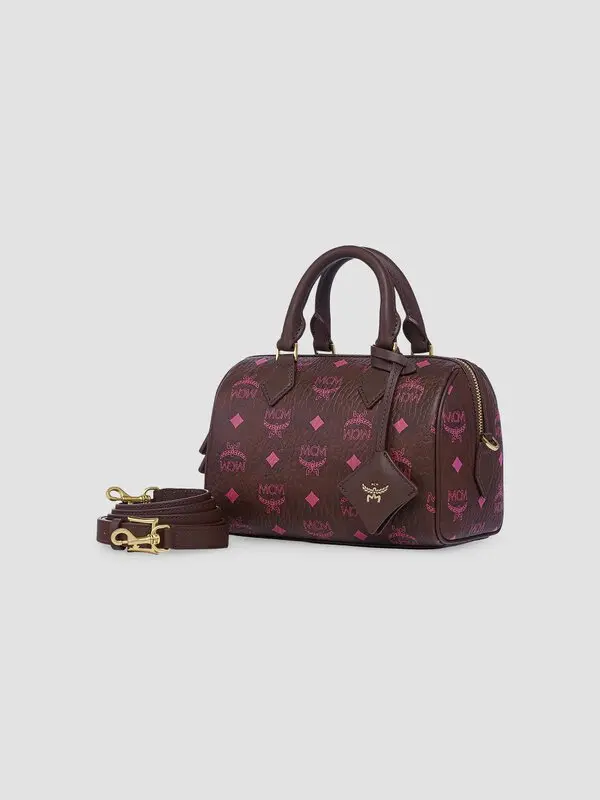 Mcm Ella Small Boston Hybrid Handle Bag