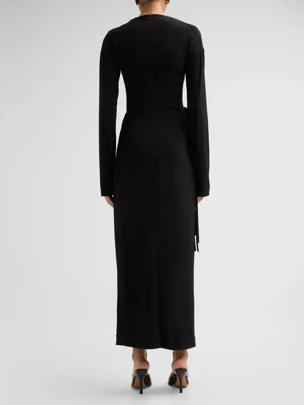 Altuzarra Garland Fringe Draped Maxi Dress