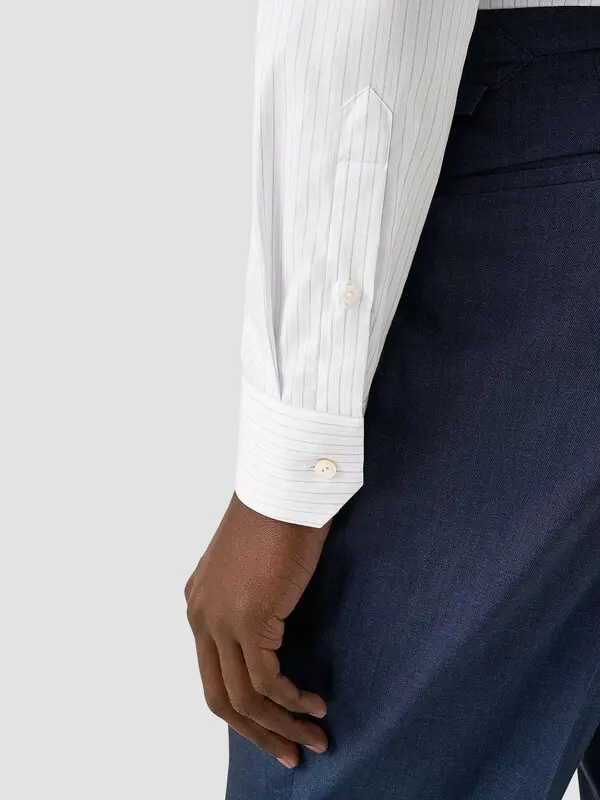 Eton Contemporary-fit Elevated Stripe Cotton Shirt