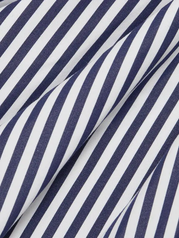 Adam Lippes Cari Stripe Poplin Midi-dress