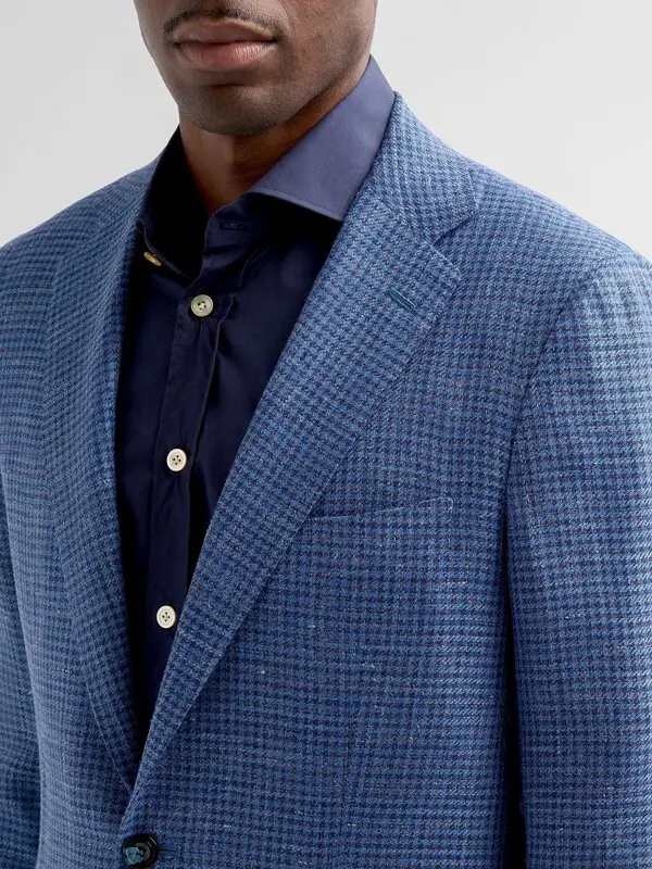 Kiton Cashmere Houndstooth Sport Coat