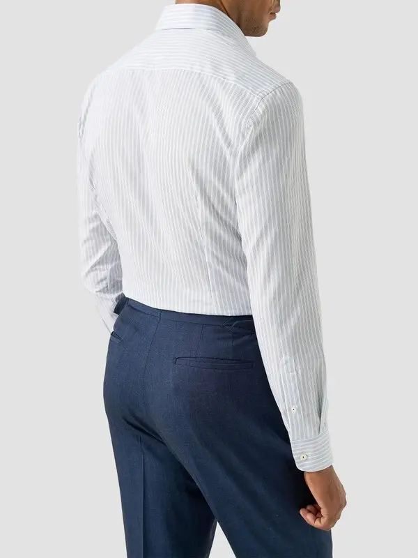 Eton Contemporary-fit Stripe Cotton-linen Shirt