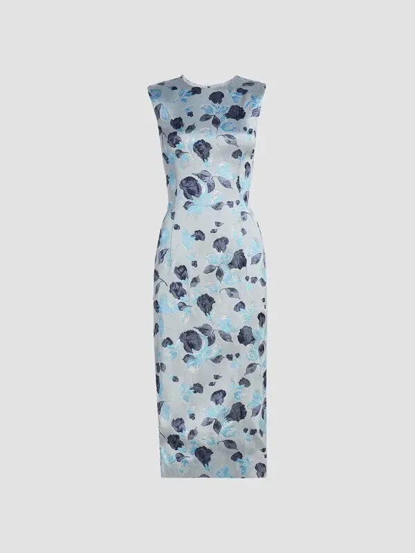 Prabal Gurung Floral Jacquard Sheath Cocktail Dress