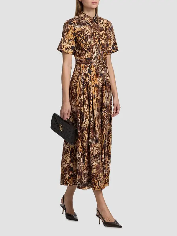 Adam Lippes Leighton Printed Poplin Shirtdress