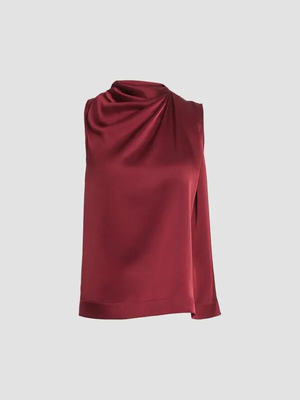 Altuzarra Alden Satin Drape Top