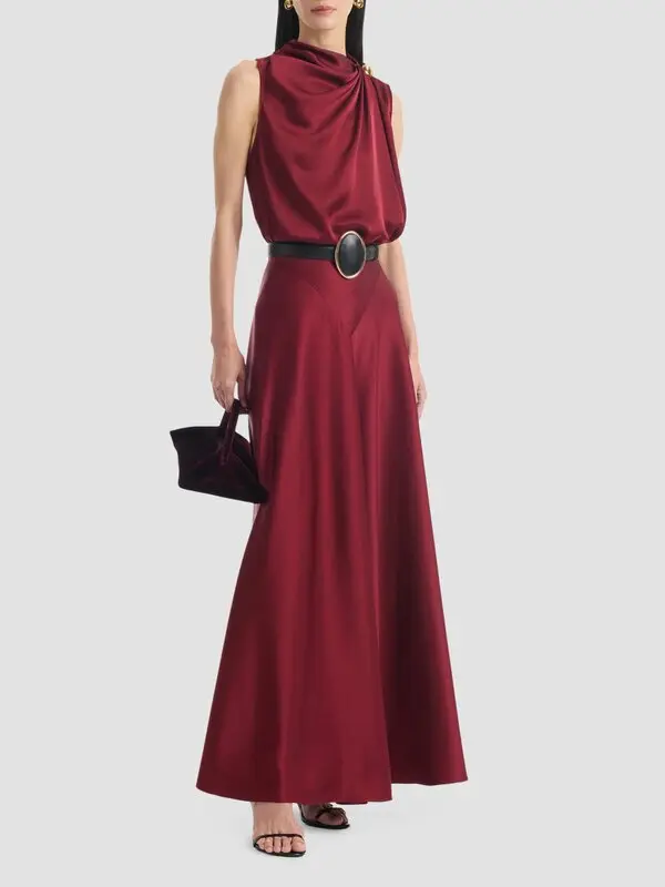 Altuzarra Alden Satin Drape Top