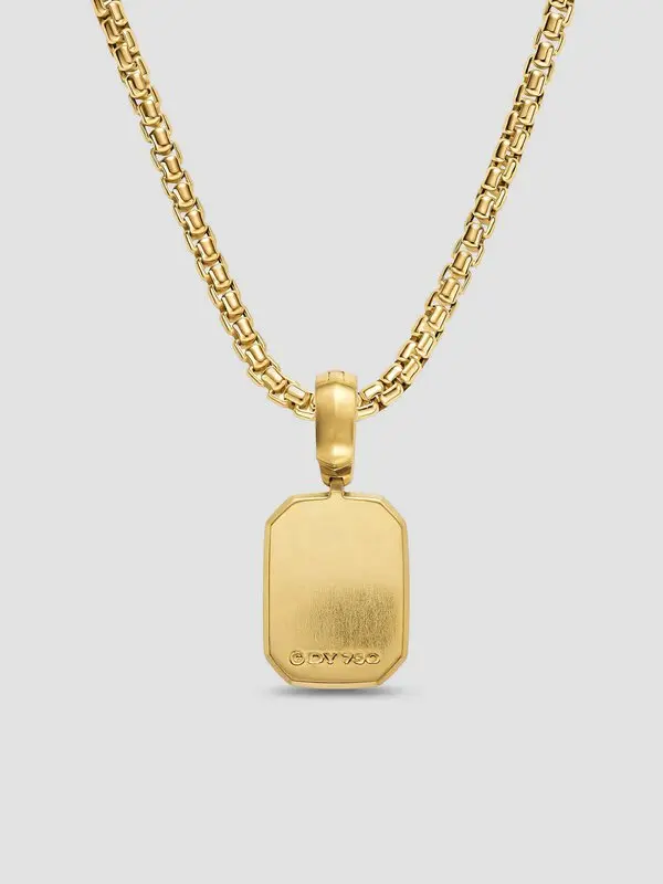 David Yurman Petrvs Micro Bee Amulet In 18k Yellow Gold With 12.8mm