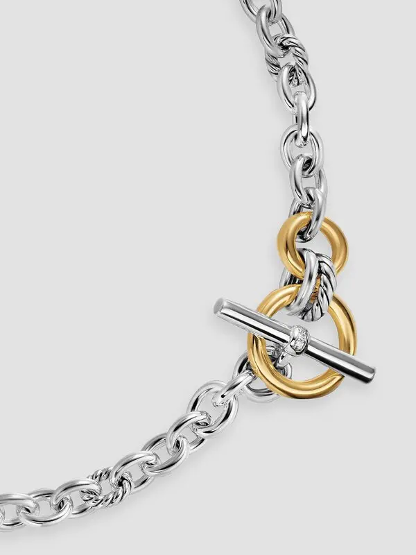 David Yurman Dy Mercer Toggle Chain Necklace In Sterling