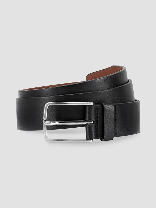 Allen Edmonds Broadway Ave Leather Belt - Black