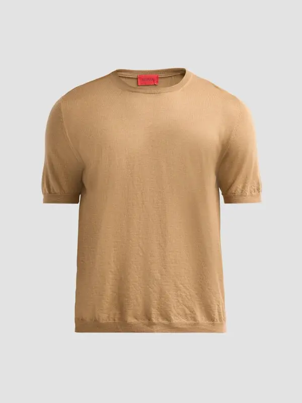 Isaia Cashmere-silk Short-sleeve Shirt