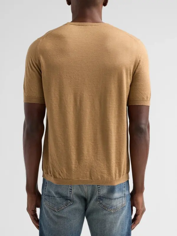 Isaia Cashmere-silk Short-sleeve Shirt