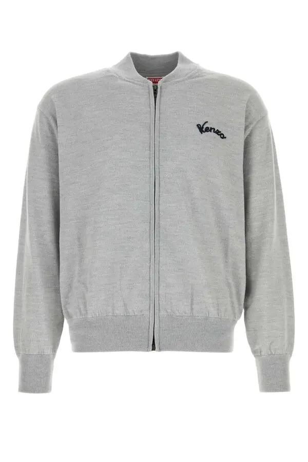 Kenzo Grey Wool Cardigan