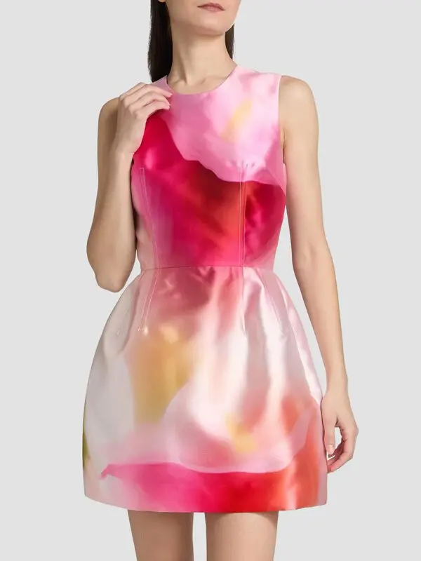 Prabal Gurung Dyed Twill Cocktail Minidress
