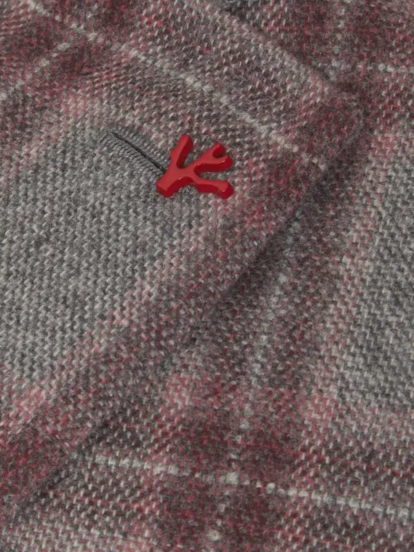 Isaia Windowpane Wool-cashmere Jacket