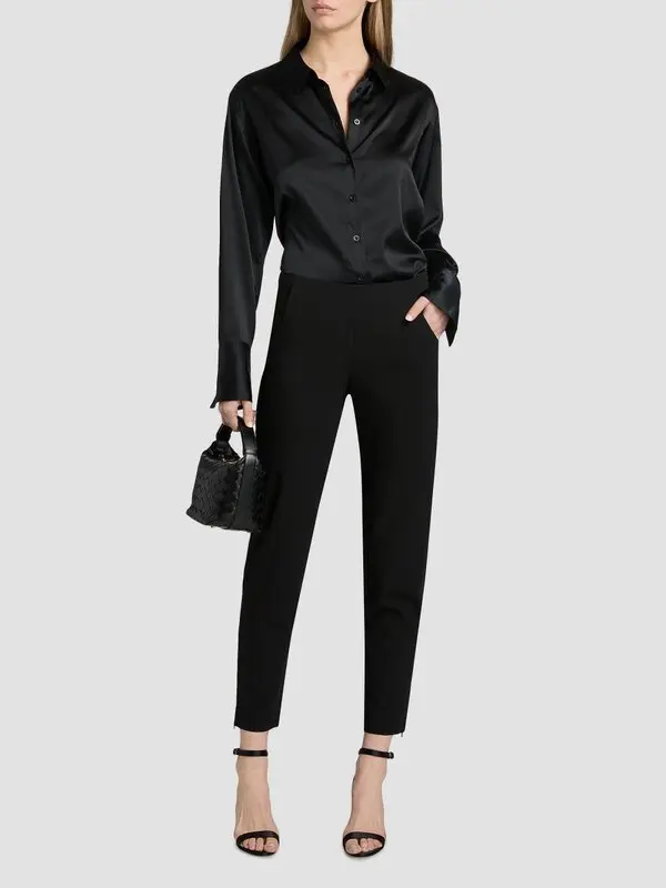 Giorgio Armani Essentials Wool Slim-fit Trousers