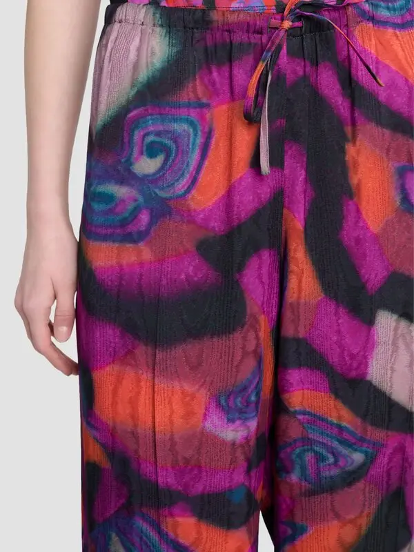 Dries Van Noten Puvis Printed Wrinkle Pants