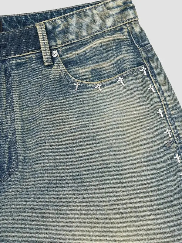 RtA Exodus Gustavo Denim Bermuda Shorts