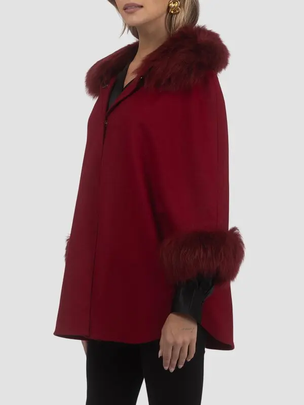 Gorski Select Wool Coats With Select Lamb Collar And Cuffs - Wine